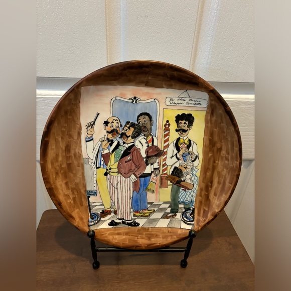 Art | Vintage 195s Rare Hand Painted Plate Artist Signed | Poshmark